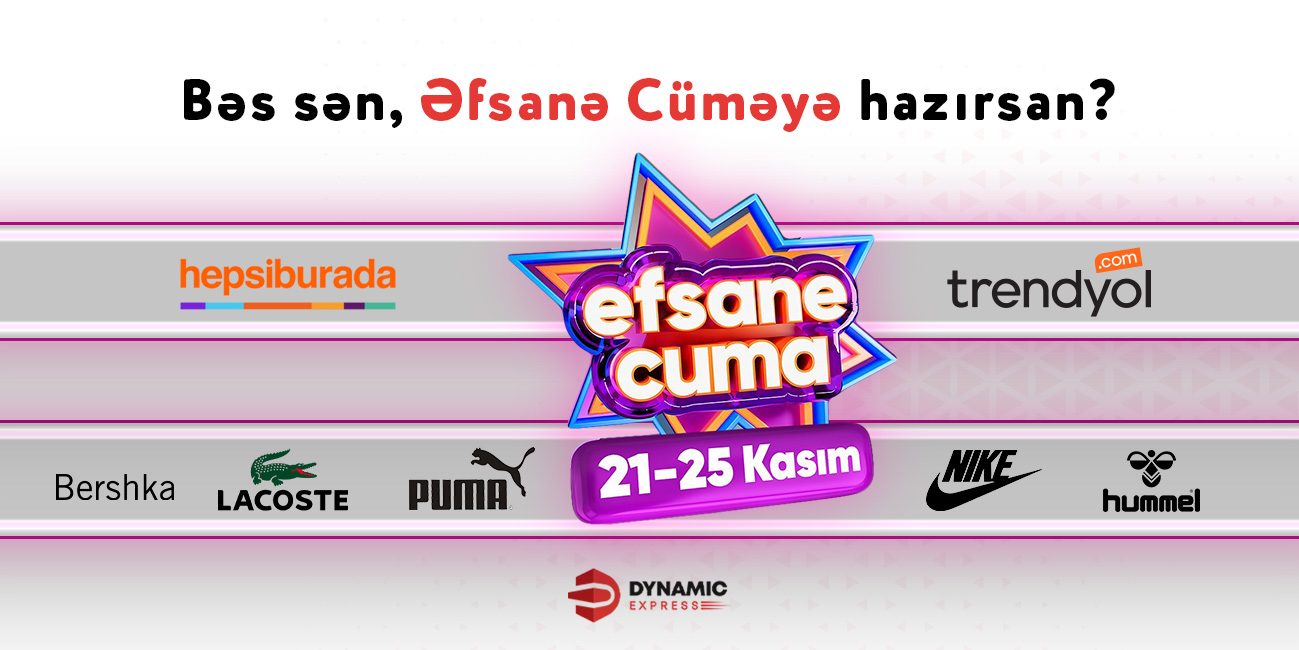 Dynamex ilə siz də Black Friday endirimlərindən yararlanın. Bütün ...